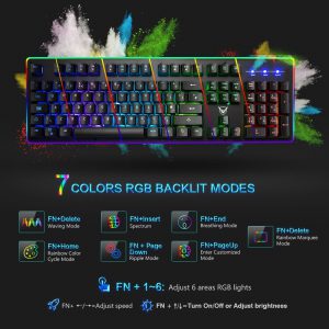 Pictek Gaming Keyboard Review, A RGB Keyboard For Cheap - PC Builds On ...